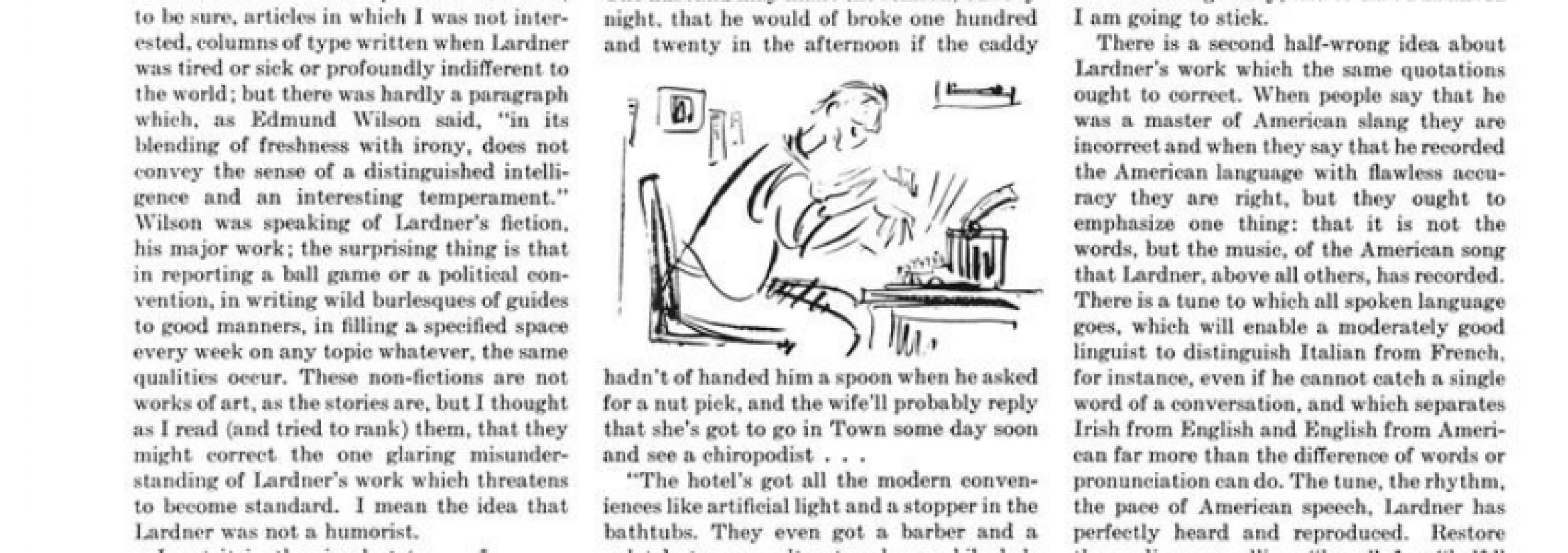 Was Ring Lardner a Humorist? | Esquire | JULY 1934