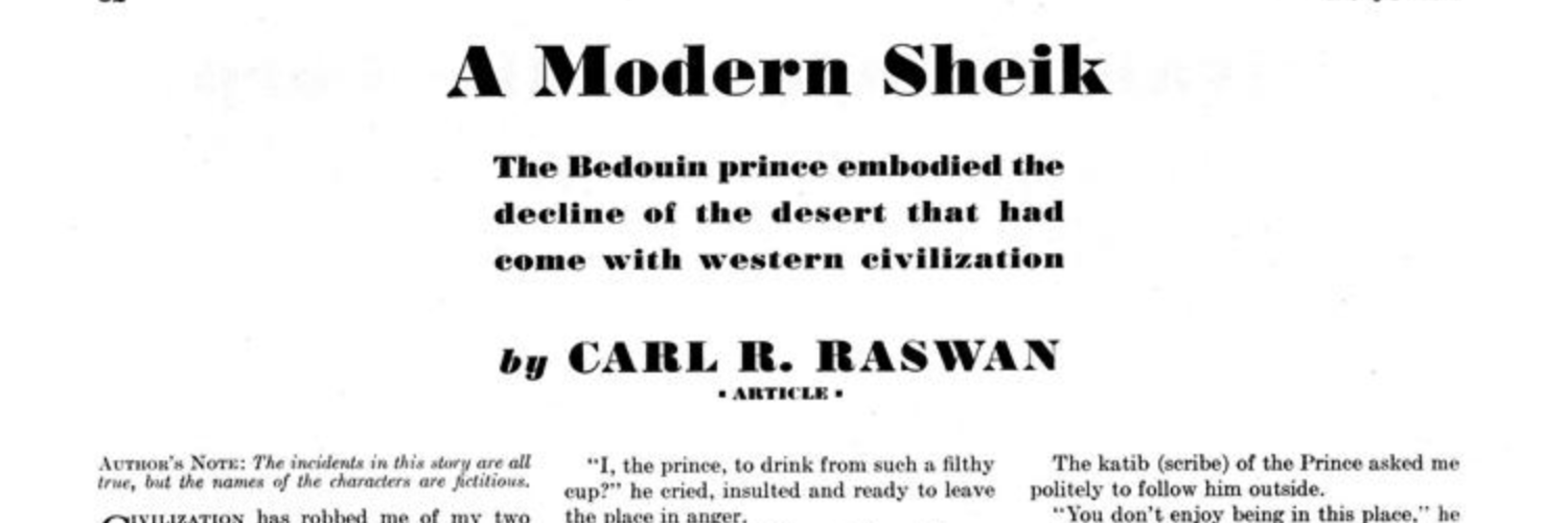 A Modern Sheik | Esquire | SEPTEMBER 1937