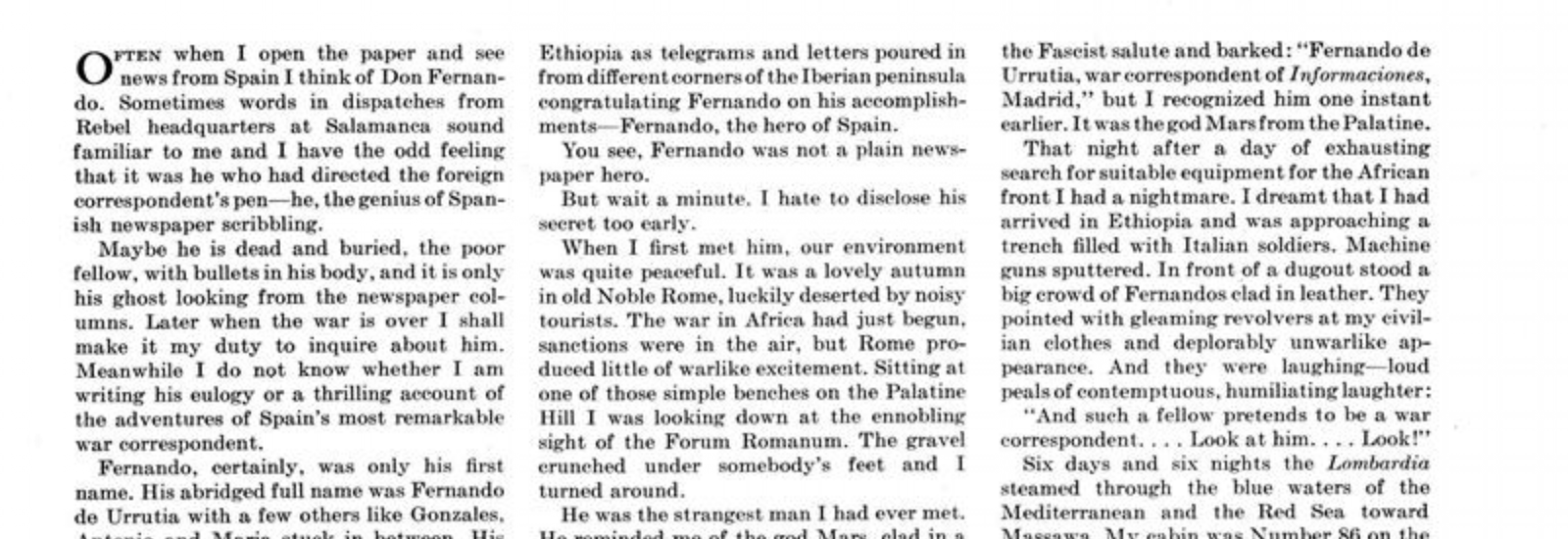 The Newspaper Hero | Esquire | OCTOBER 1937