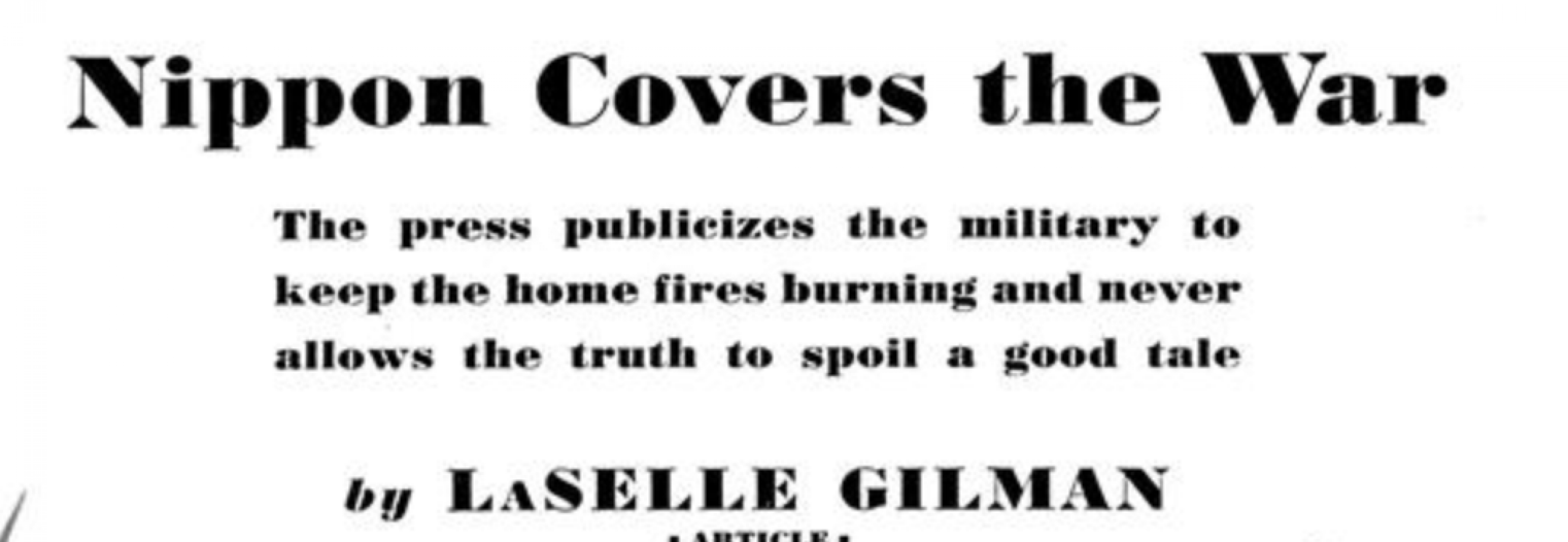 Nippon Covers the War | Esquire | JUNE 1939