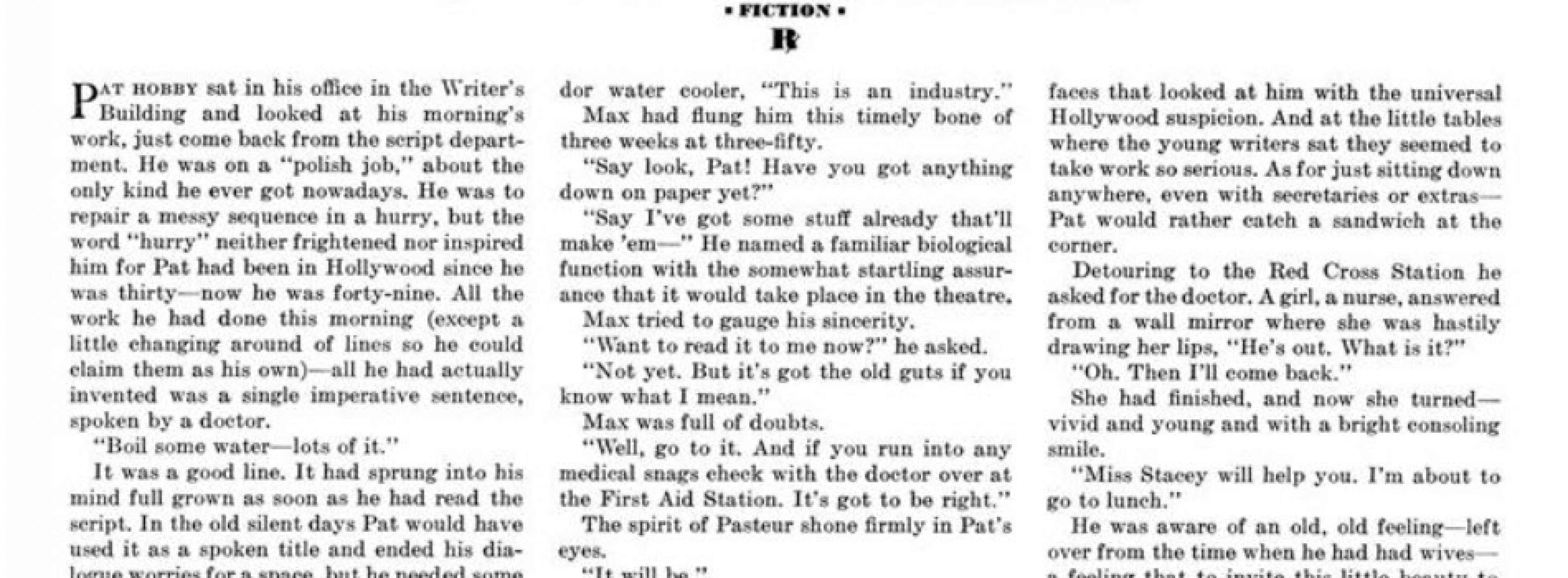 “Boil Some Water—Lots of It” | Esquire | MARCH 1940