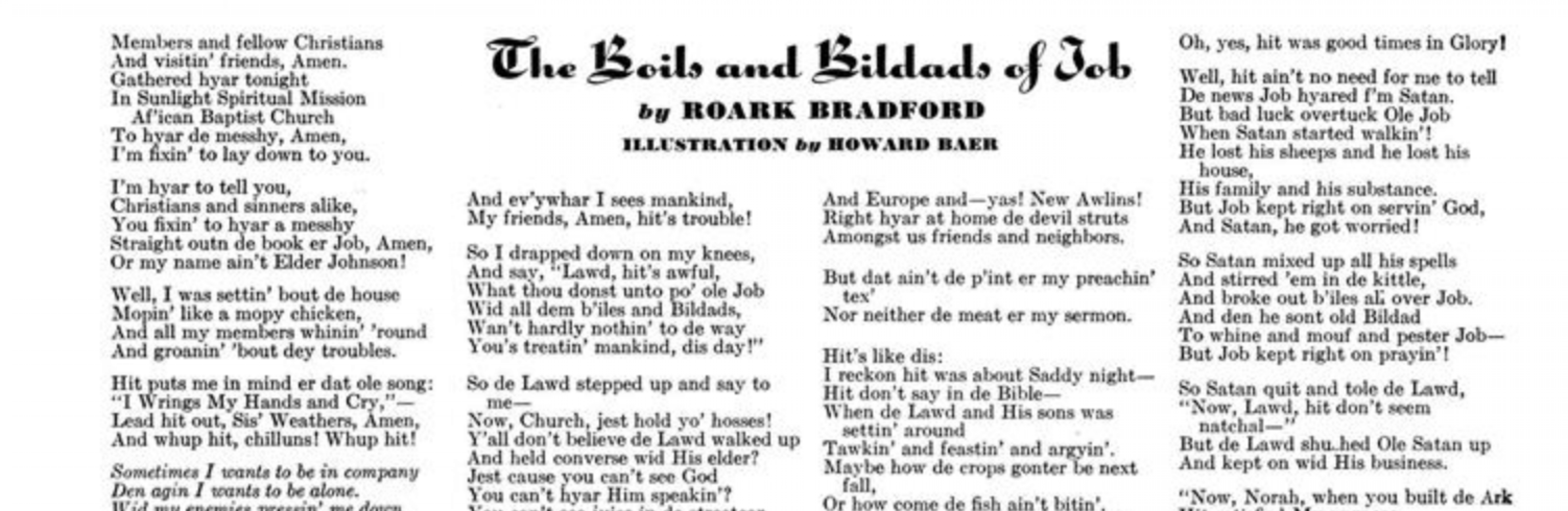 The Boils and Bildads of Job | Esquire | JANUARY 1942