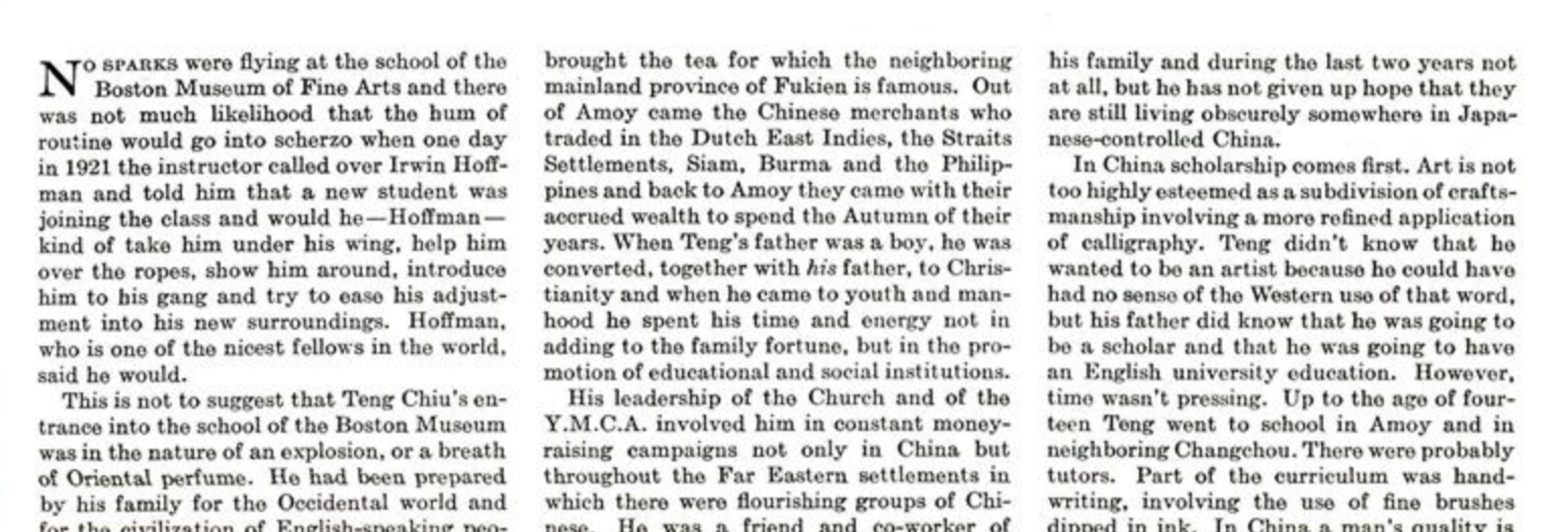 The Travels of Teng Chiu | Esquire | MARCH 1943