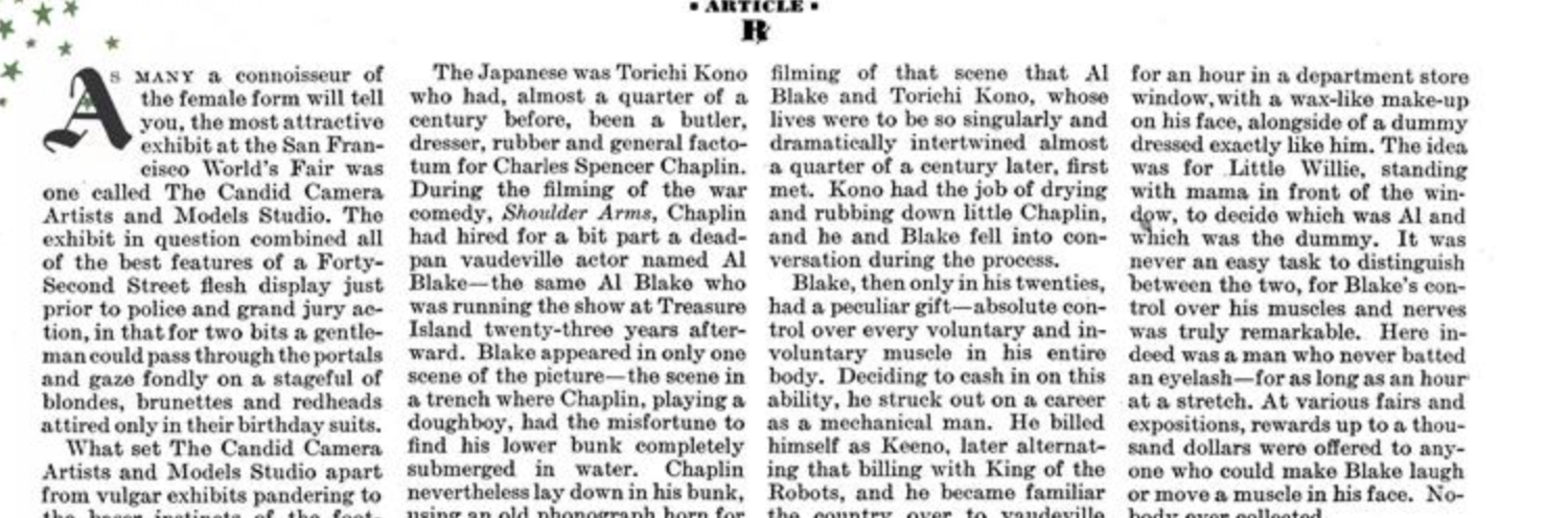 Mr. Kono and Mr. Blake | Esquire | JANUARY, 1944