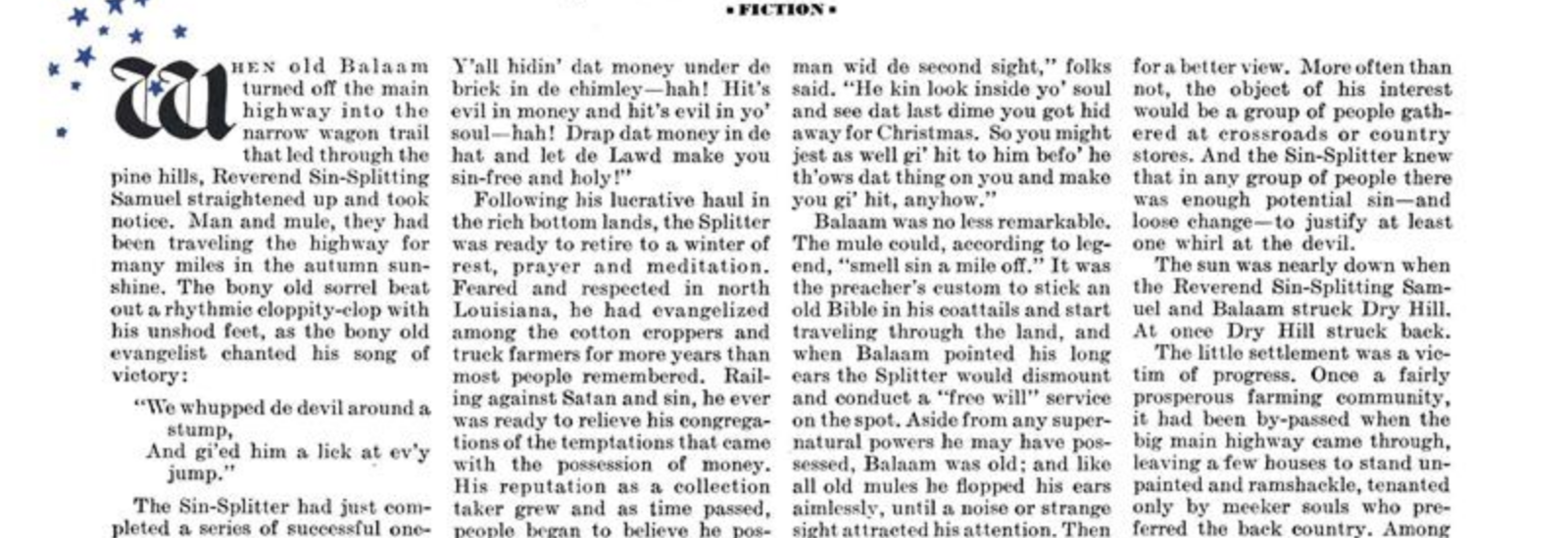 Satan Up a Side Road | Esquire | JANUARY, 1945