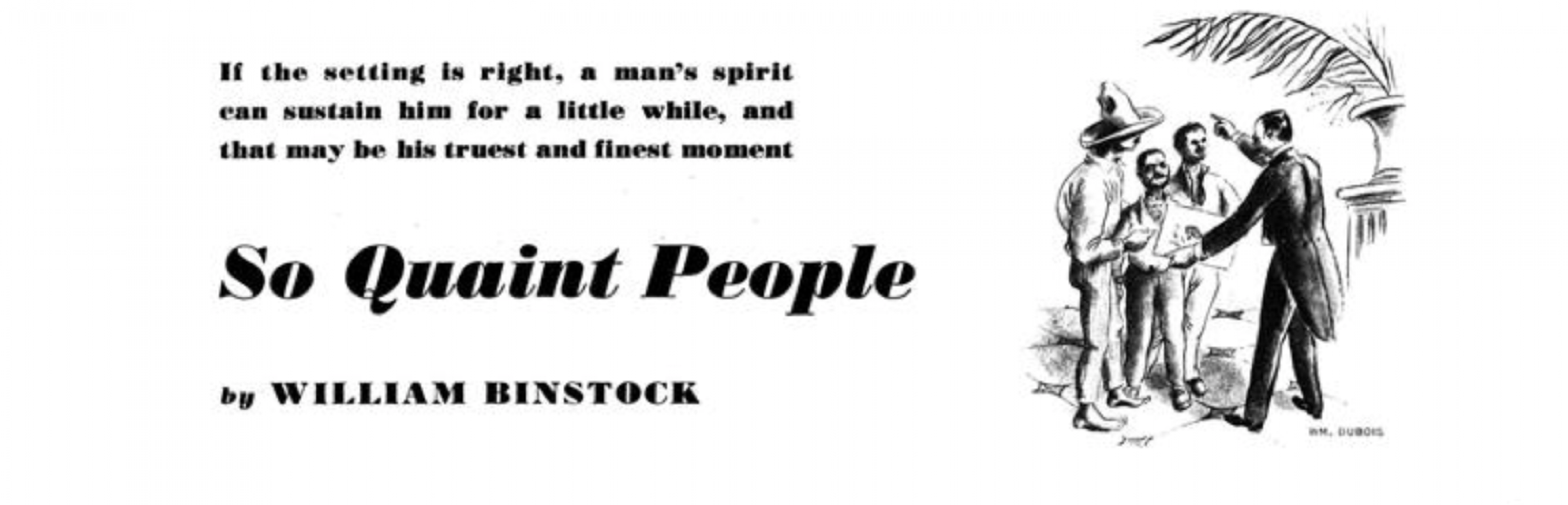 So Quaint People | Esquire | JANUARY, 1947