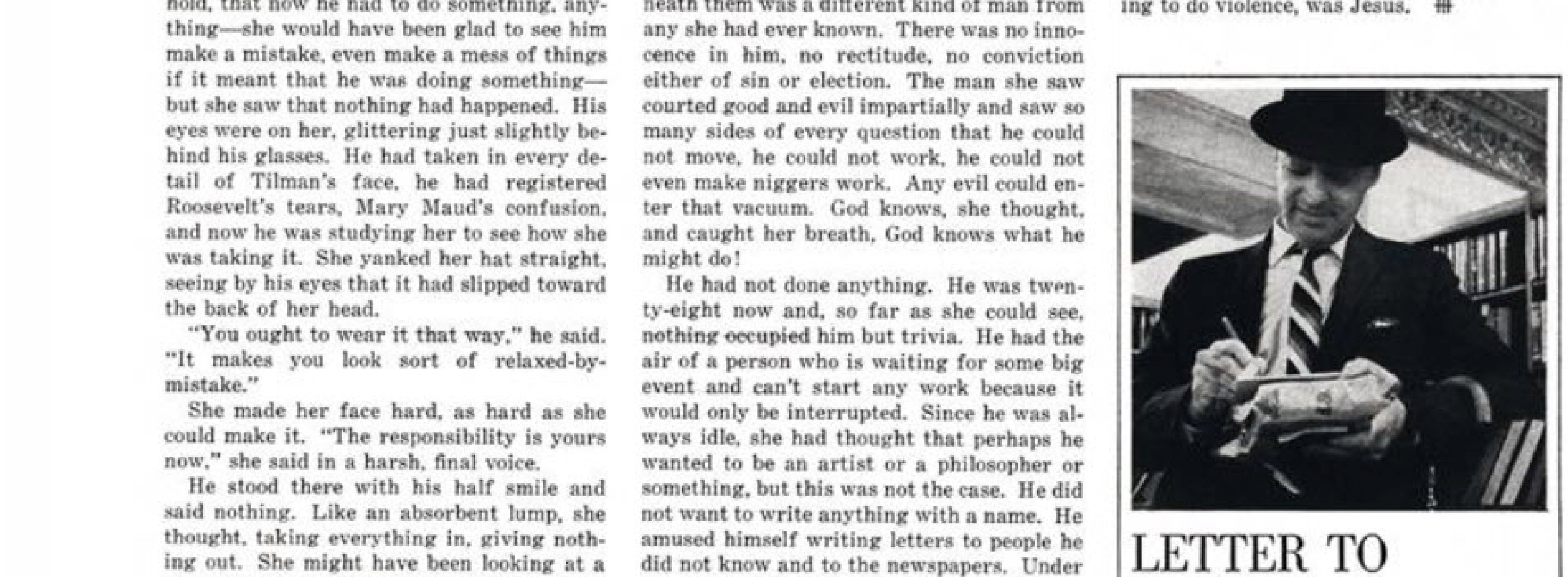 Letter to Dr. Edvig | Esquire | JULY, 1963