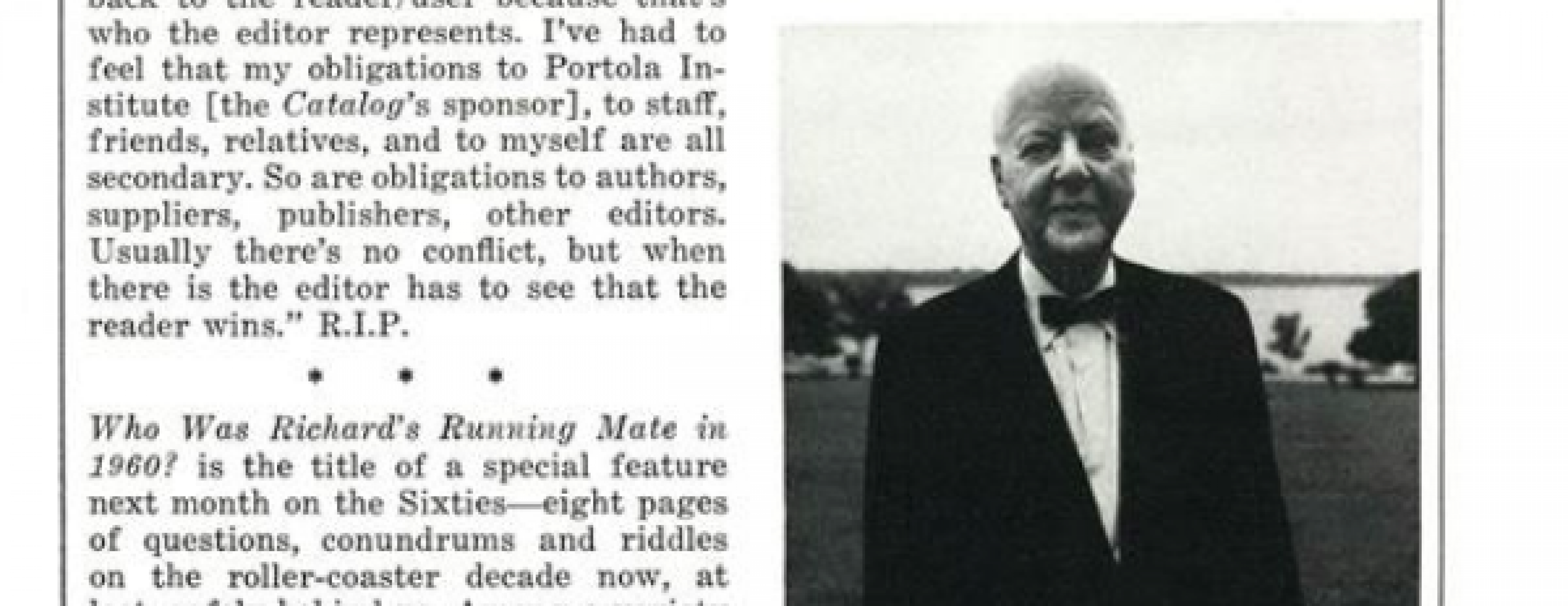 Editor's Notes | Esquire | NOVEMBER 1971