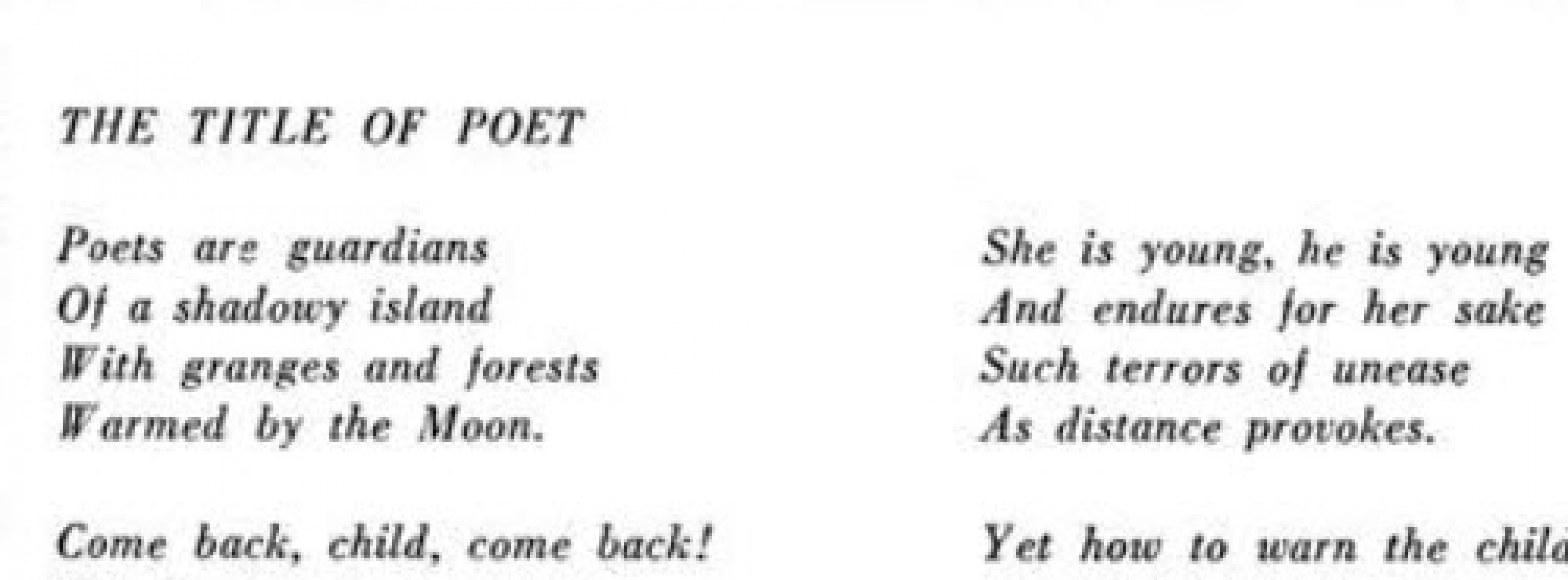 The Title of Poet | Esquire | MARCH 1972