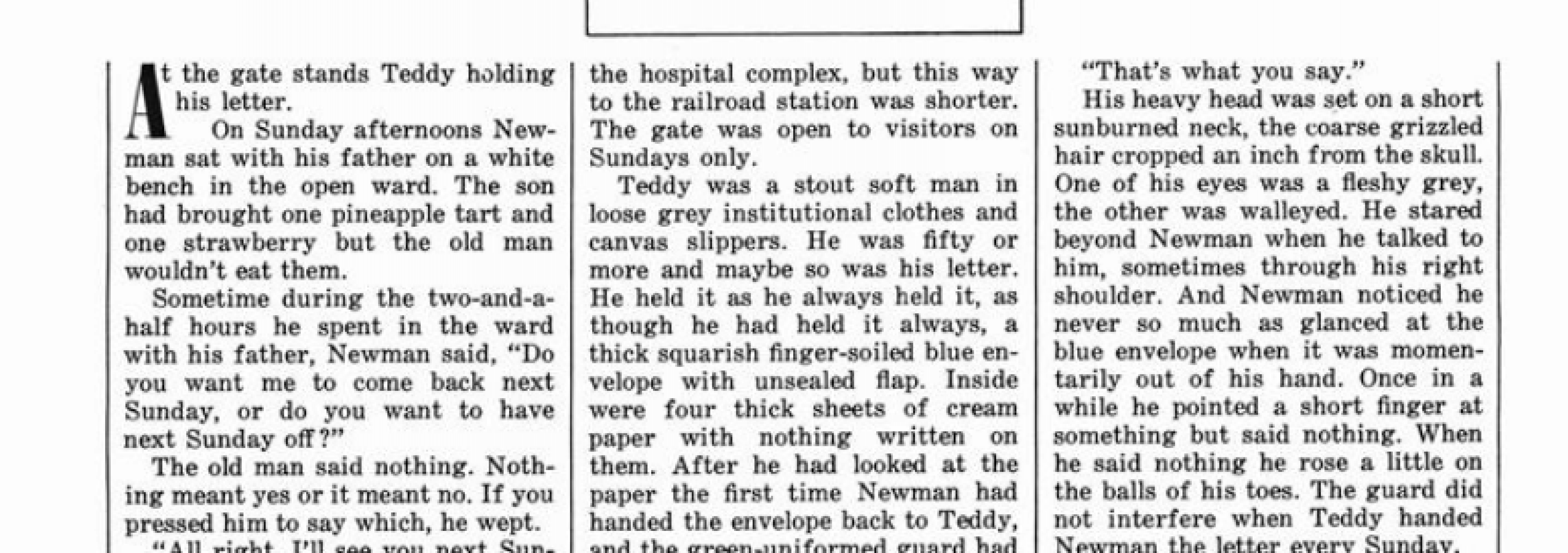 The Letter | Esquire | AUGUST 1972