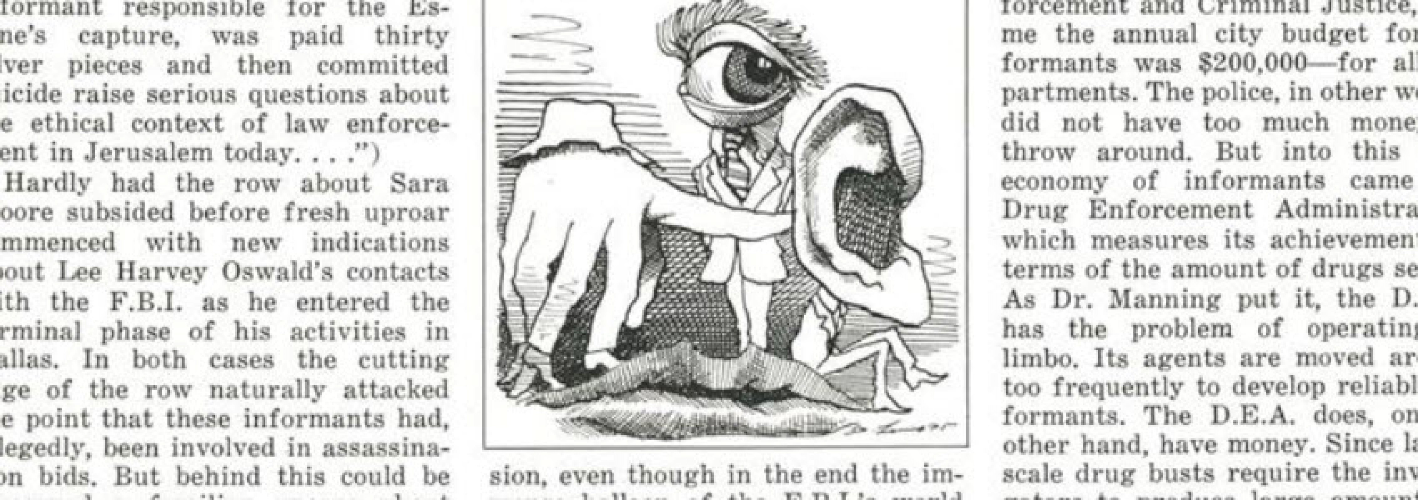 Snitching | Esquire | JANUARY 1976