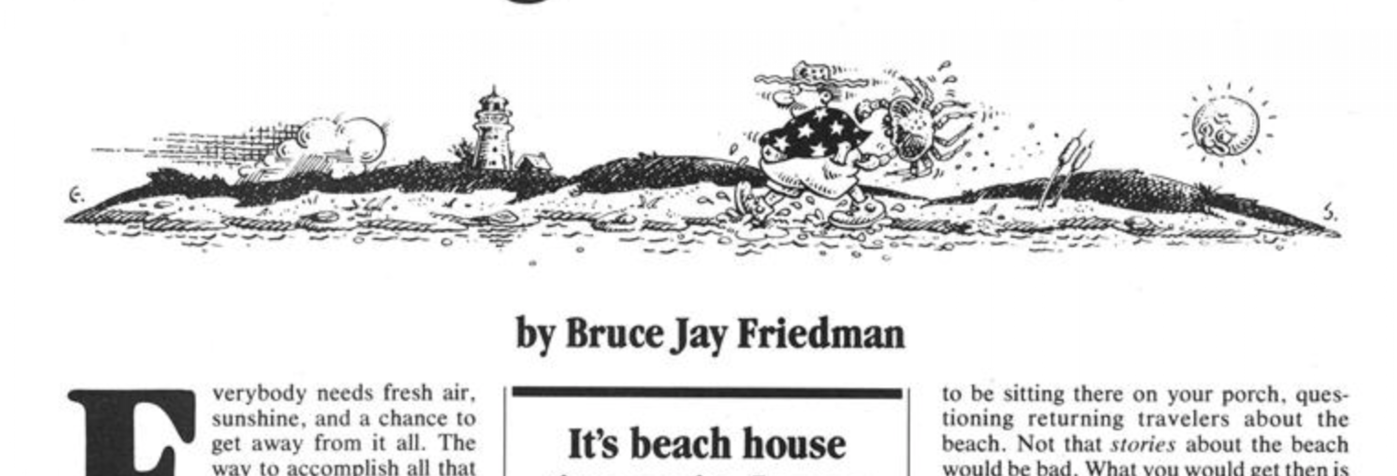 Surviving a Beach House | Esquire | July 4, 1978