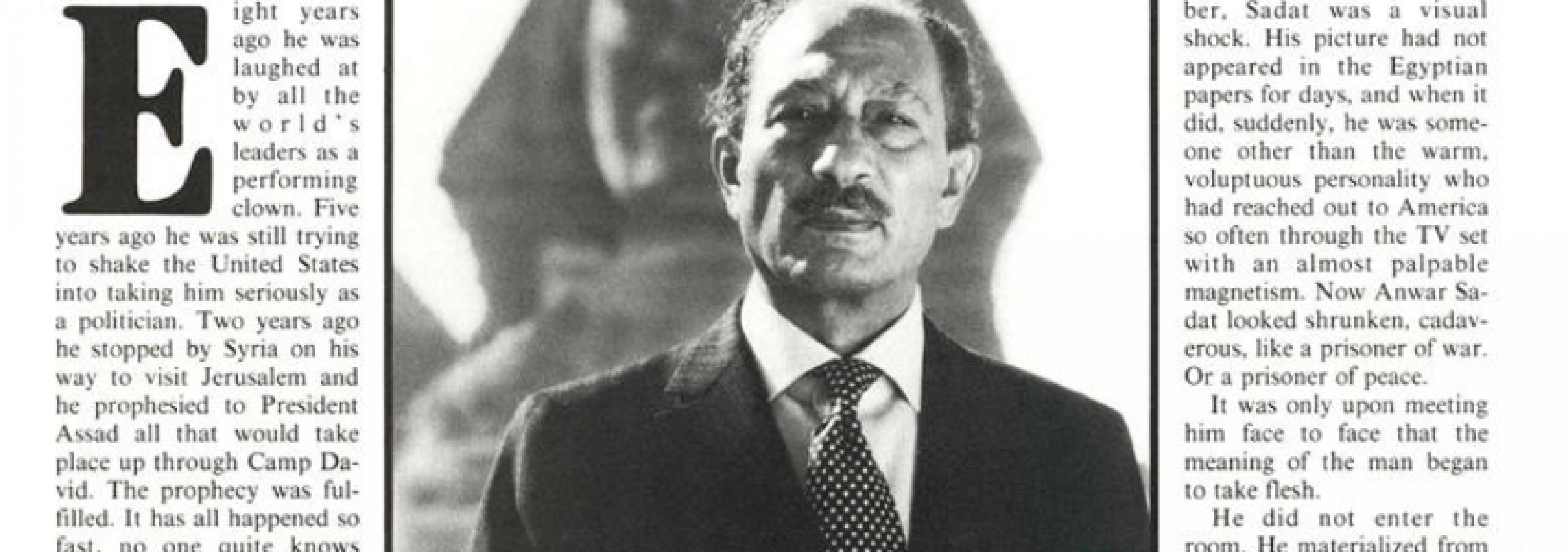 The Riddle of Sadat | Esquire | January 30,1979