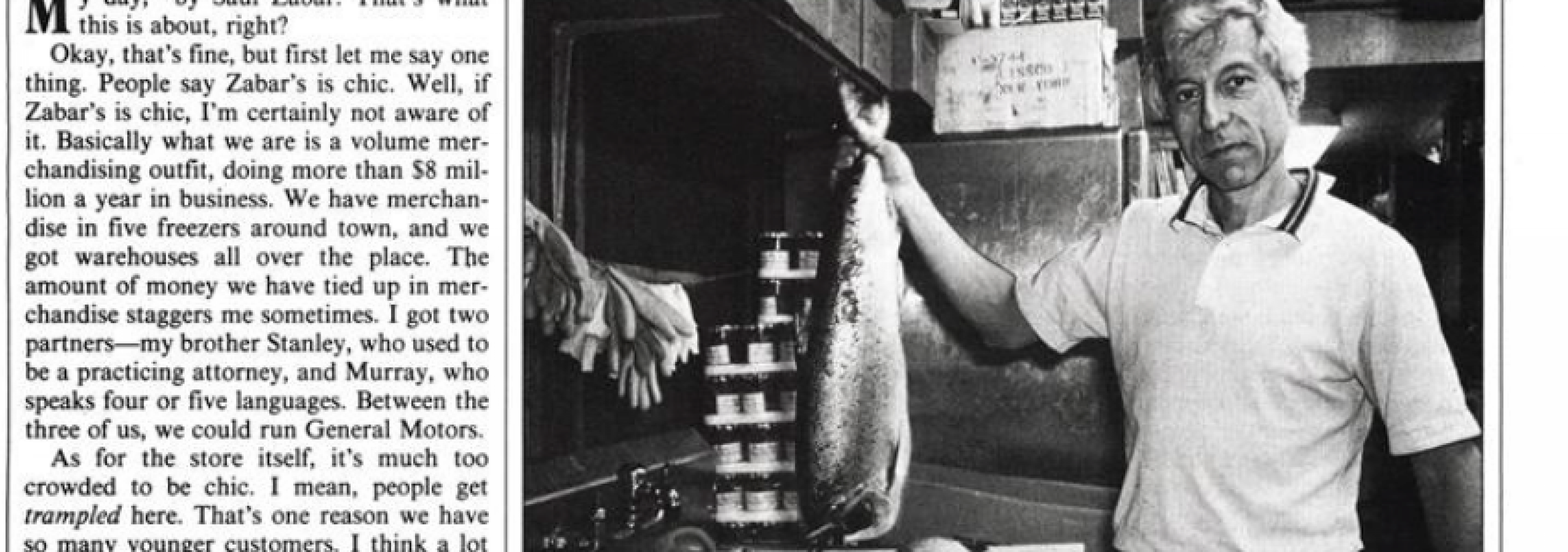 Saul Zabar | Esquire | July 3/19, 1979