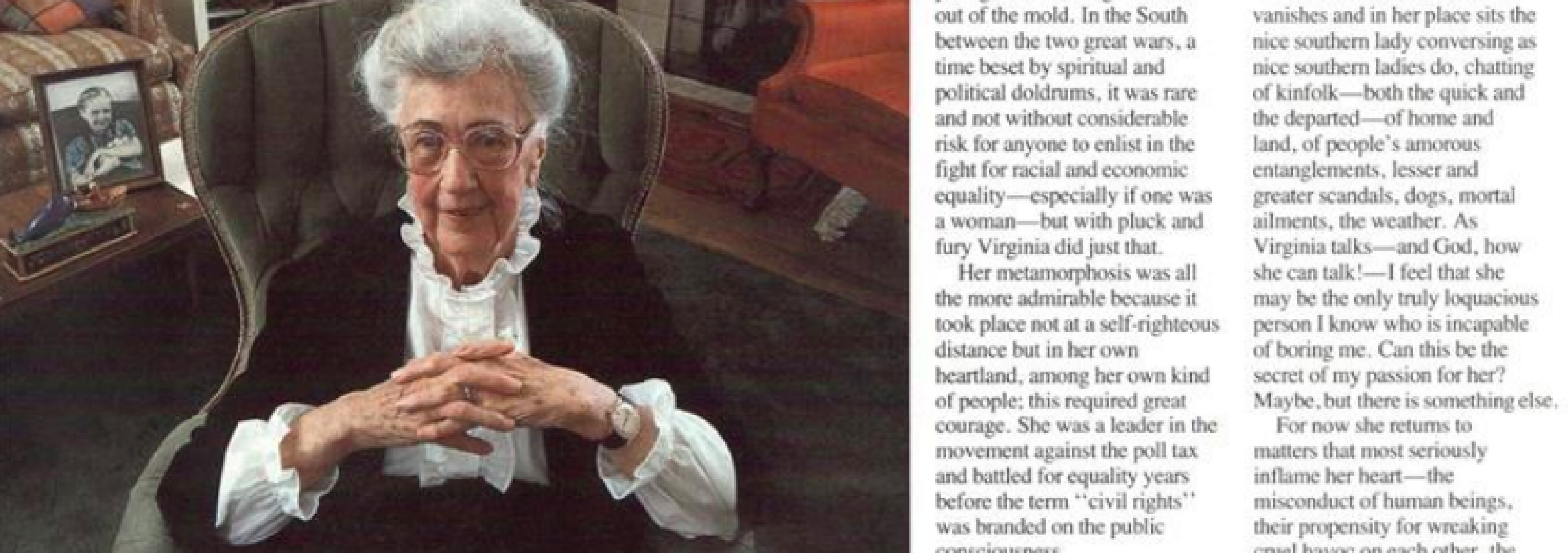 Virginia Foster Durr | Esquire | JUNE 1987