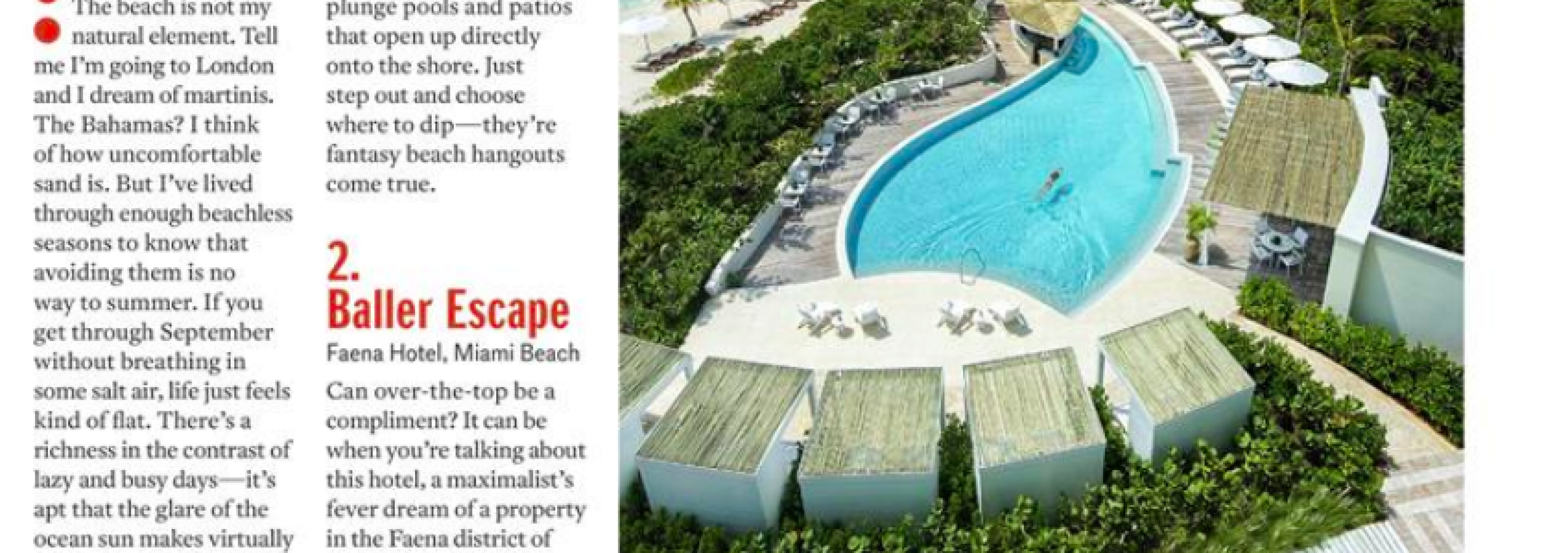 The Beach Reset | Esquire | August 2017