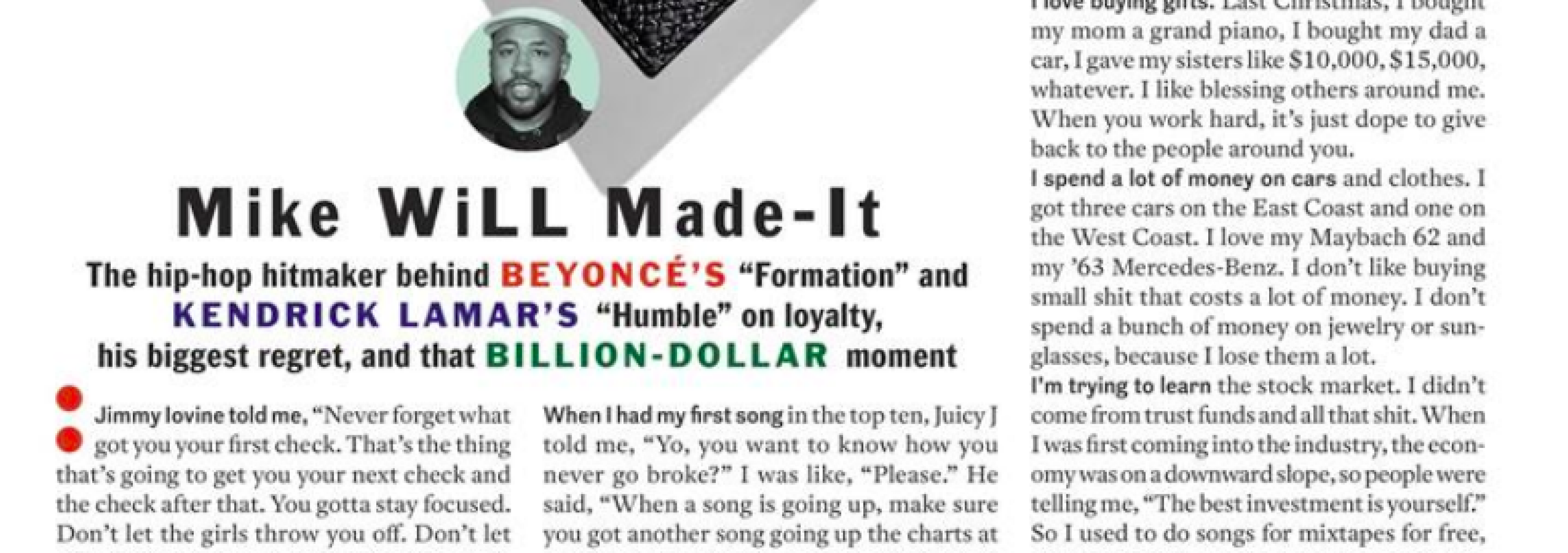 Mike WiLL Made-It | Esquire | August 2017